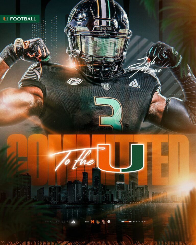 2025 4-star WR Joshua Moore Flips Commitment to Miami